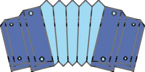 Flat Style Accordion Icon In Blue Color 24329531 Vector Art At Vecteezy