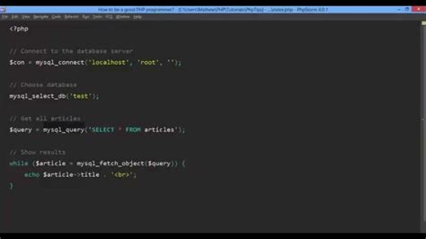 Mysqli And Pdo Youtube
