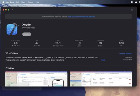 Is The New Xcode Update Not Compatible With Macos 142 Riosprogramming