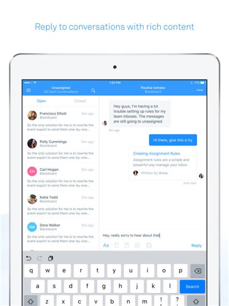 Intercom Conversations On The App Store