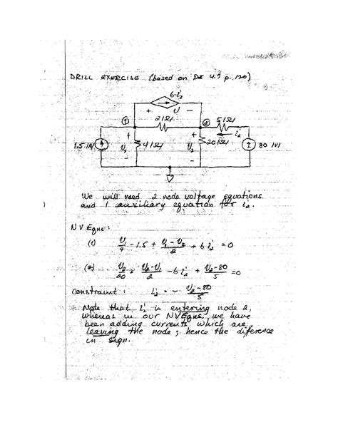 Drill Exercise On Circuit Analysis Ece 2300 Docsity
