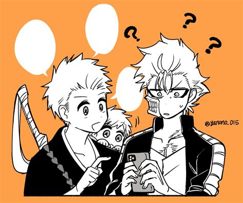 Kurosaki Ichigo Grimmjow Jaegerjaquez And Kurosaki Kazui Bleach And