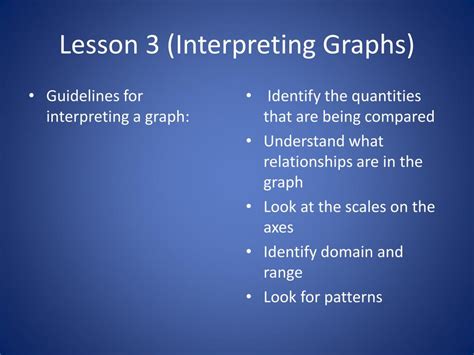 Ppt Lesson 3 Interpreting Graphs Powerpoint Presentation Free