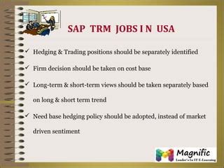 SAP TRM ONLINE TRAINING IN AUSTRALIA PPT