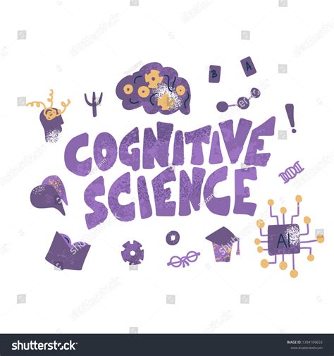 Cognitive Science Concept Set Vector Elements Stock Vector Royalty