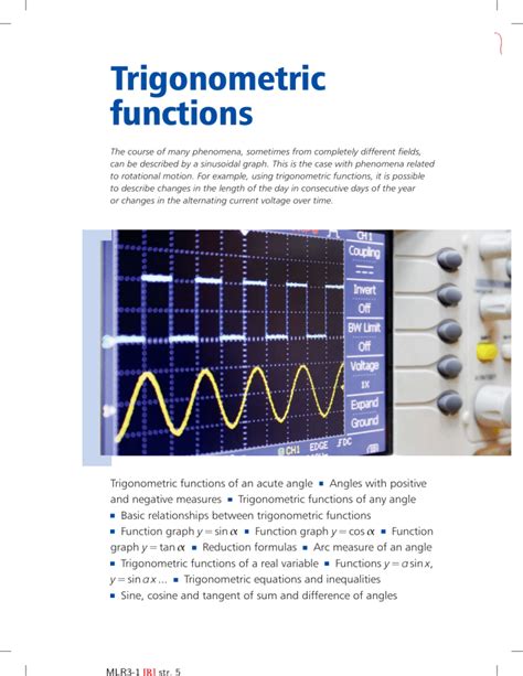 Trigonometric Functions Acute Angles And More