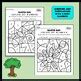Earth Day Color By Number Math Set Digit Addition Subtraction