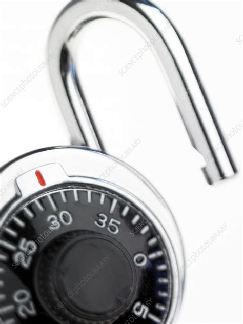 Combination Padlock Stock Image H100 1301 Science Photo Library