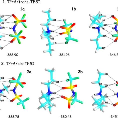 Structures Of The Hydrogen Bonded Tpra Hso4 Ion Pair Calculated At The Download Scientific