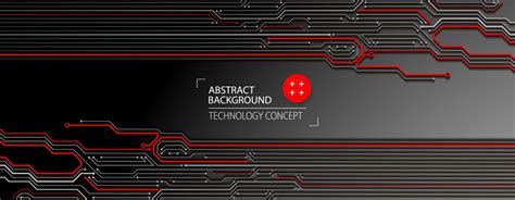 Abstract Technology Circuit Board Communication Vector Image