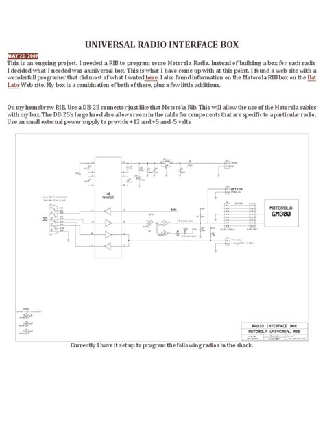 Universal Radio Interface Box Pdf