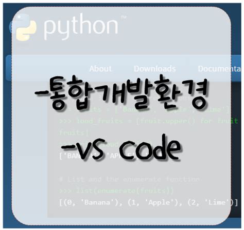 프로그래밍 파이썬 개요3 통합개발환경 설치하기 Vs Code 설치하고 시작하기