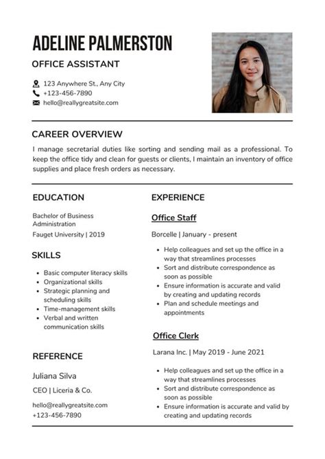 70 Basic Resume Templates Pdf Basic Resume Template For Business Development Manager Simple