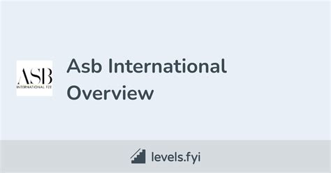 Asb International Careers Levelsfyi
