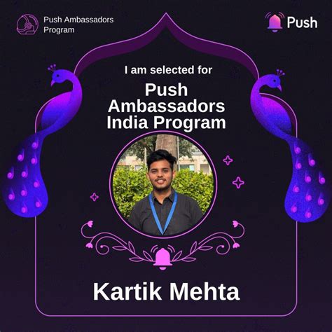 kartik mehta on linkedin pushambassadorindia tech connections