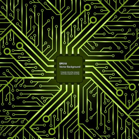 Premium Vector Electronic Chip Vector Background