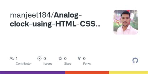 Github Manjeet184analog Clock Using Html Css Javascript