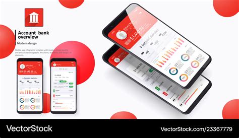 Design Of The Mobile App Ui Ux A Set Gui Vector Image
