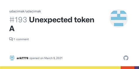 unexpected token a · issue 193 · udacimak udacimak · github