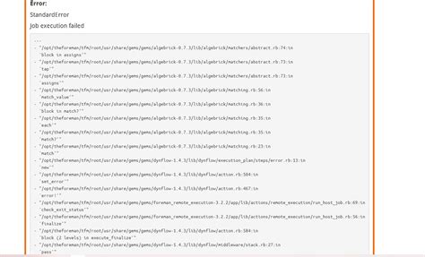Remote Execution And Ansible Roles Failure Support Theforeman