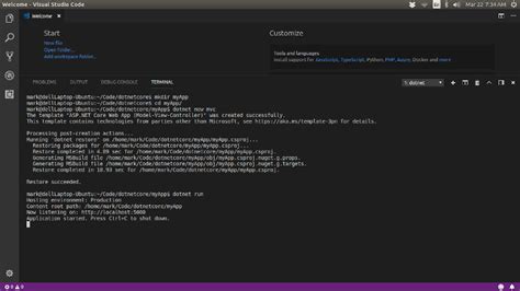 Marks Musings Aspnet Core 2 With Postgresql On Linux Part 3 Create