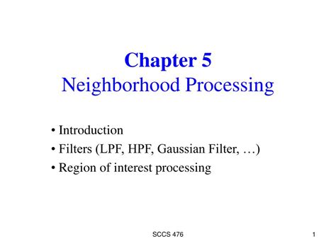 Ppt Chapter 5 Neighborhood Processing Powerpoint Presentation Free Download Id5968021