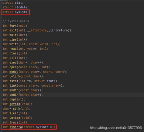 Mit6s081 实验2 System Callsmits081 Procc文件 Csdn博客