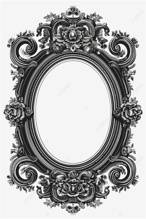고딕 빈티지 프레임 흑백 벡터 아트 어두운 예술 복고 스타일 포도 수확 미술 고딕 Png 일러스트 및 이미지 에 대한 무료 다운로드 Pngtree