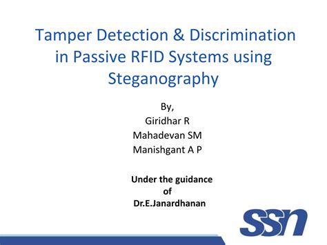 Tamper Detection And Discrimination In Passive Rfid Systems Using