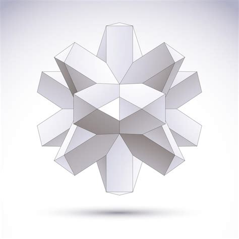 Premium Vector Vector Abstract 3d Object Design Element Template For