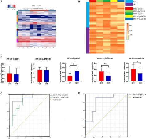 Identification Of Svr Related Tsrnas And Qpcr Confirmation A