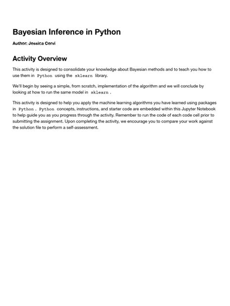 Bayesian Inference Solution Pdf