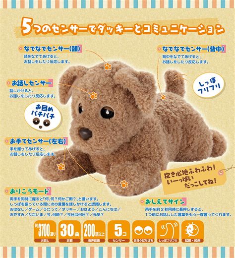【楽天市場】《在庫あり》ダッキー タカラトミー ダッキー 《包装無料》おしゃべり ぬいぐるみ 犬 もっとおはなし ダッキー おしゃべり わん