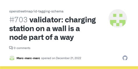 Validator Charging Station On A Wall Is A Node Part Of A Way · Issue