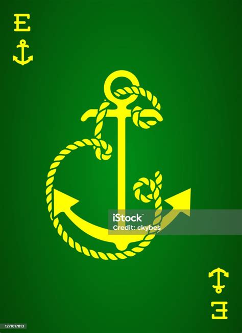 선박 로프로 만든 앵커와 편지빈티지 라벨 의류 티셔츠 또는 포스터 디자인 카드 스타일을 재생 로고 타입 모노그램 벡터 그림입니다 T 셔츠에 대한 스톡 벡터 아트 및 기타