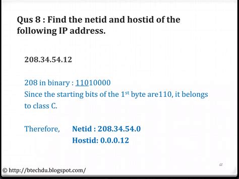 Network Layer Numericals Pdf