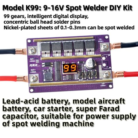 휴대용 99 기어 12v Diy 스폿 용접기 키트 Pcb 제어 보드 18650 배터리 스폿 용접 모듈 Aliexpress
