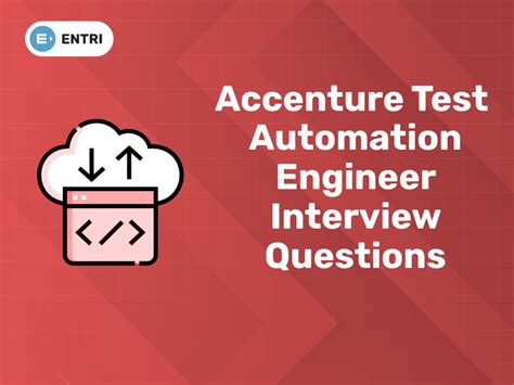 Accenture Test Automation Engineer Interview Questions Entri Blog