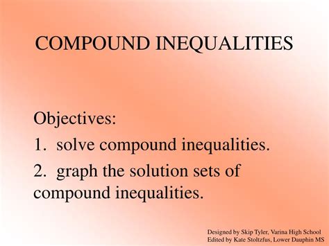 PPT COMPOUND INEQUALITIES PowerPoint Presentation Free Download ID 2746081