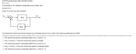 Solved A Ct Lti Causal System With A Transfer Function