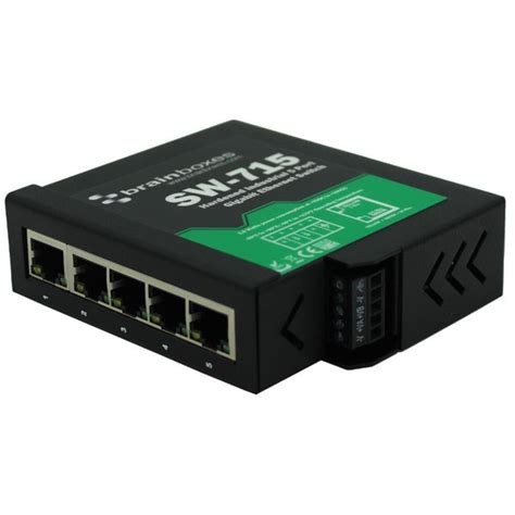 Brainboxes Sw Hardened Industrial Port Gigabit Ethernet Switch Din Rail Rapid Online