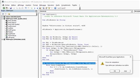 Créer VBA qui copie une feuille Excel dans un autre fichier