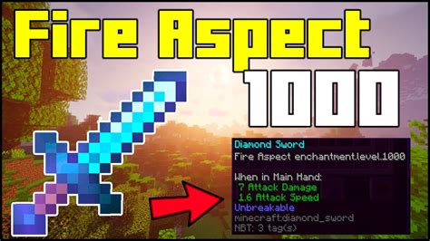 How To Get A Fire Aspect 1 000 Sword In Minecraft 1 16 5 2024 Youtube