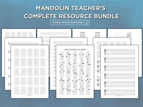 Mandolin Chord Charts Tab Staff Neck Diagrams Pdf Download In 2025