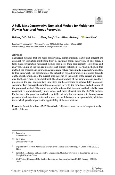 A Fully Mass Conservative Numerical Method For Multiphase Flow In