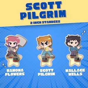 Scott Pilgrim 2 Standees Etsy