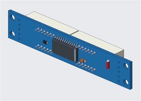 8 Digit 7 Segment Display 3d Model Stp Par Ludvig Broomé