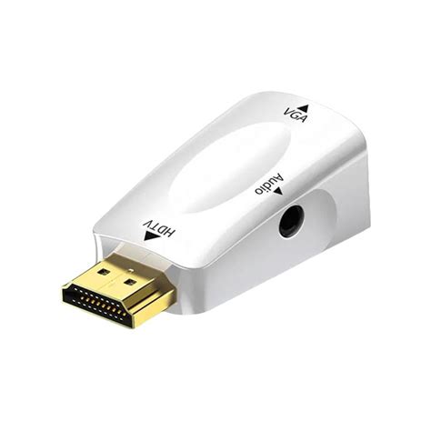 Liraijei 1080p Hdmi Male To Vga Female Adapter Video Converter Wit H