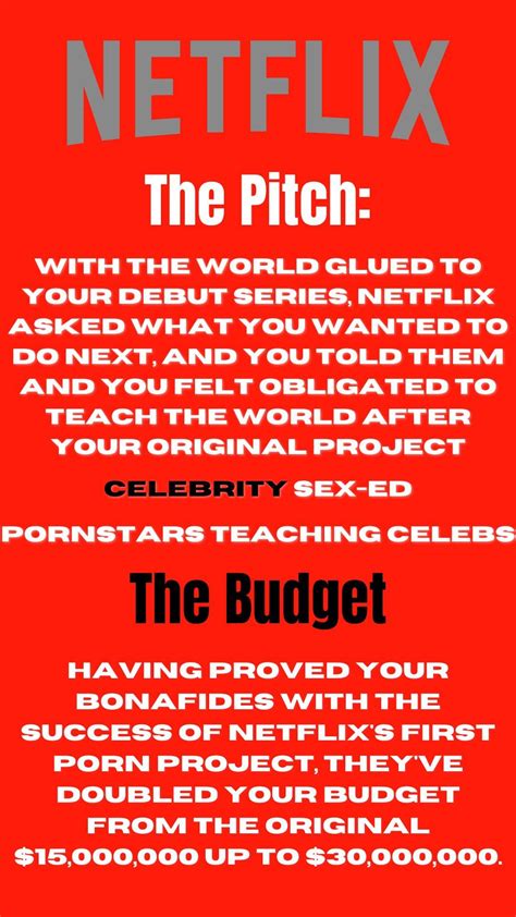 After The Success Of Netflixs Pivot To Porn You Wanted To Use Your