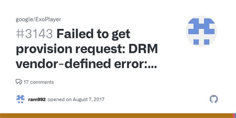 Failed To Get Provision Request Drm Vendor Defined Error 2990
